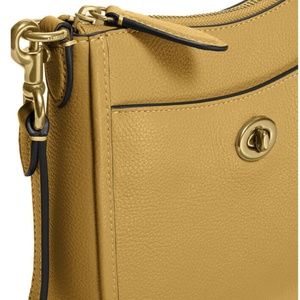 Coach | Bags | Nwt Coach Chaise 9 Yellow Gold Crossbody Leather Bag ...